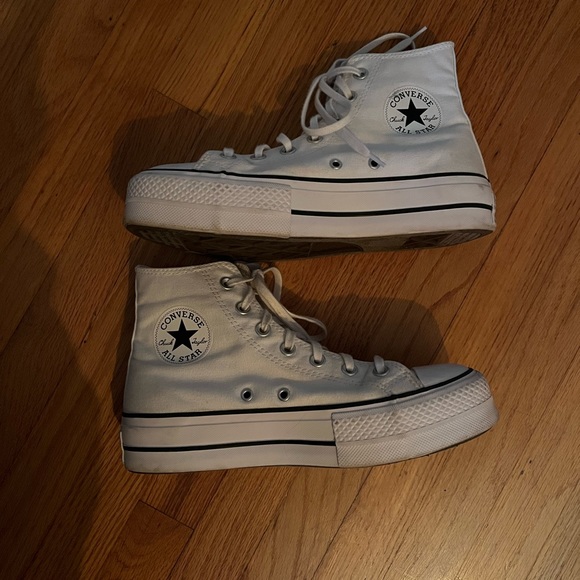 Converse | Shoes | Converse Chuck Taylor All Star Lift White Platform ...